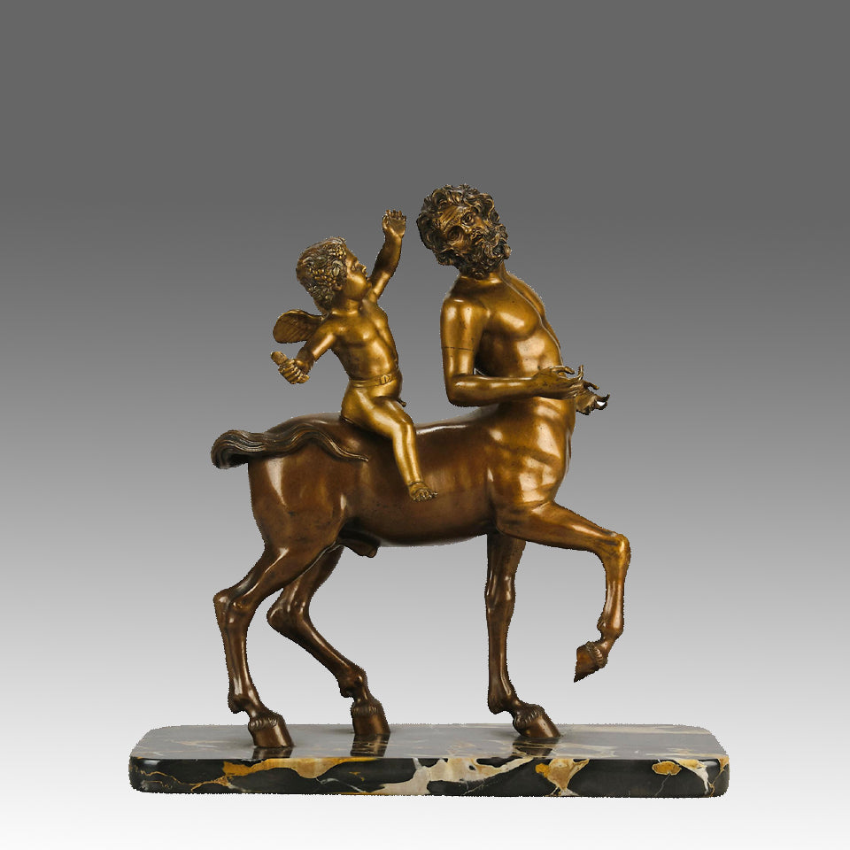 Italian Bronze Centaur and Cupid - Hickmet Fine Arts
