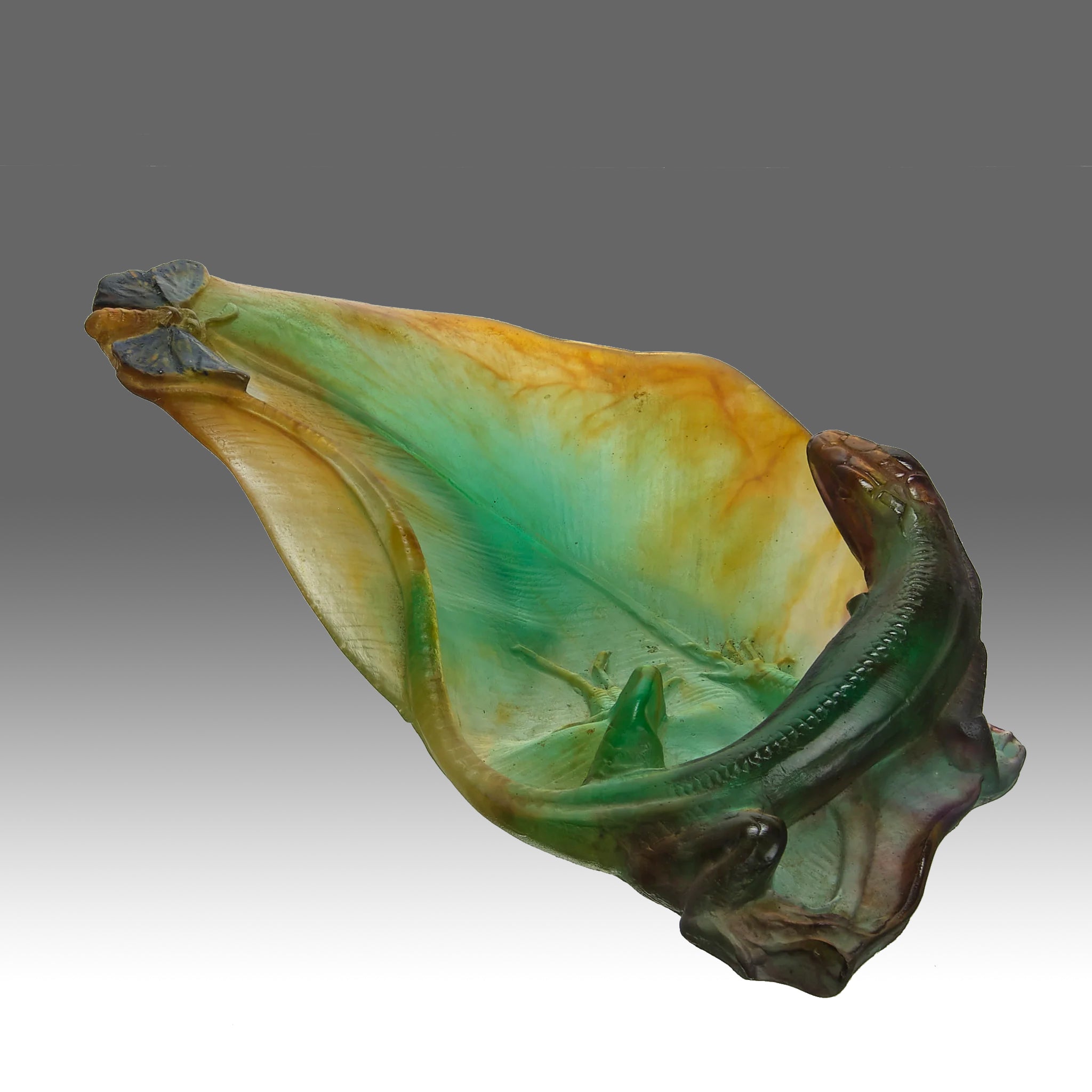 Daum Tray - Daum Pate De Verre Glass - Hickmet Fine Arts