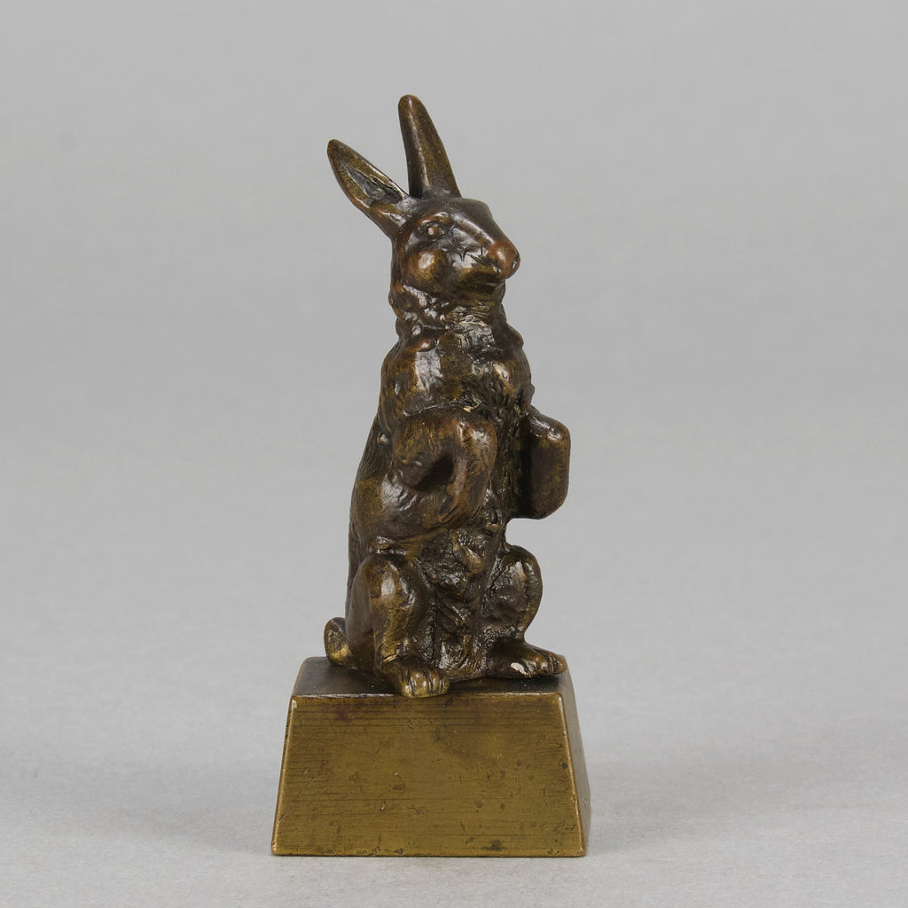 French Bronze - Standing Hare - Hickmet Fine Arts
