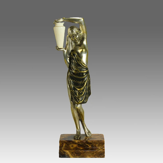 Raymond Guerbe Bronze - Art Deco Figure - Hickmet Fine Arts