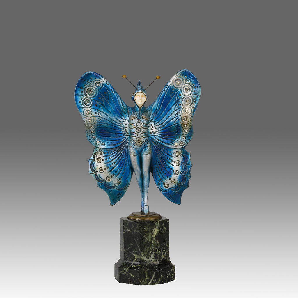 Richard Lange Bronze - Butterfly Dancer - Hickmet Fine Arts