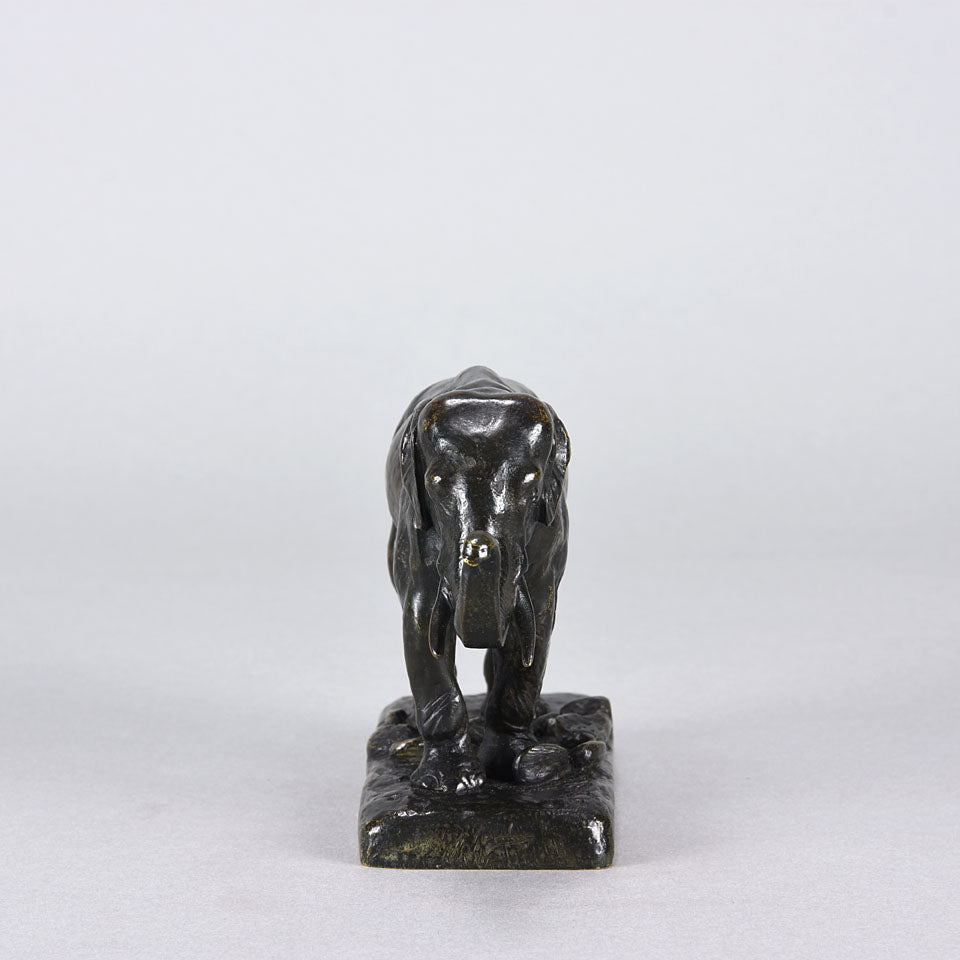 Alfred Barye Bronze Elephant - Animalier Bronze - Hickmet Fine Arts