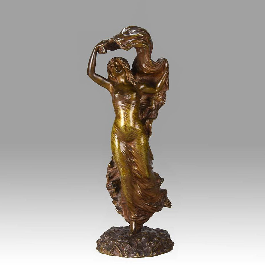 Art Nouveau Dancer - Léon Delagrange Bronze - Hickmet Fine Arts