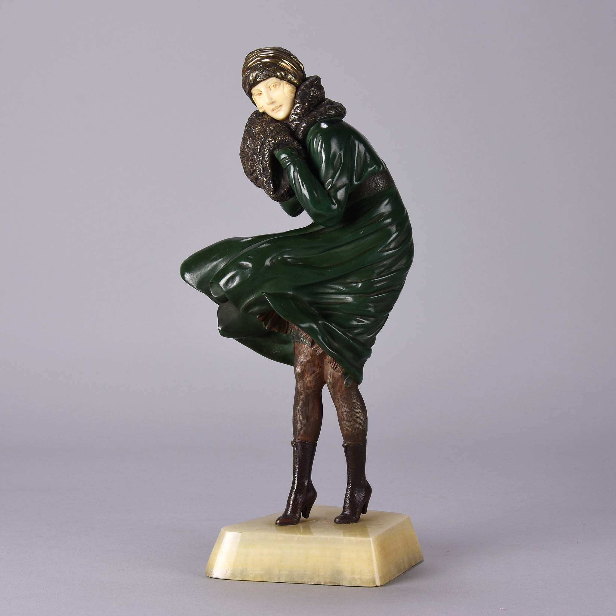 Demetre Chiparus Bronze "The Squall" - Art Deco - Hickmet Fine Arts