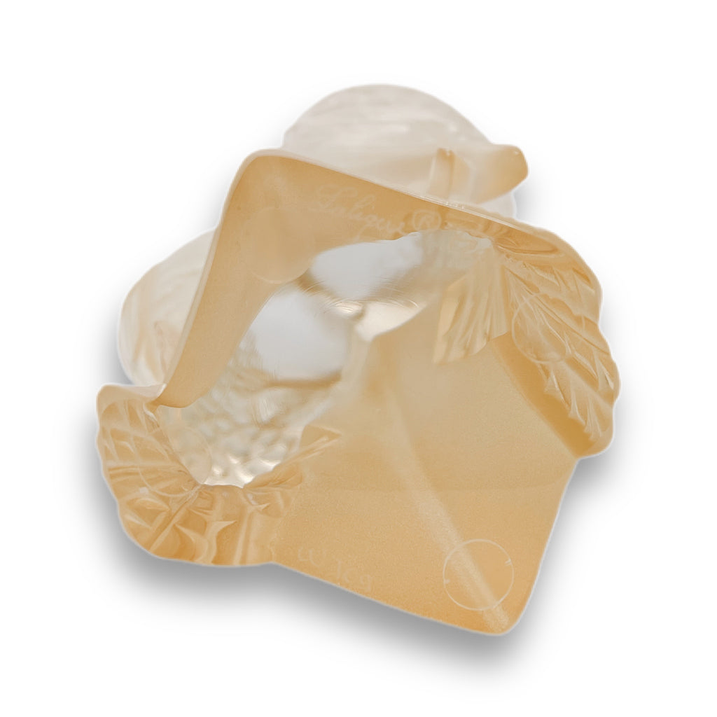 Golden Lustre Two Parakeets - Lalique Parakeets - Hickmet Fine Arts