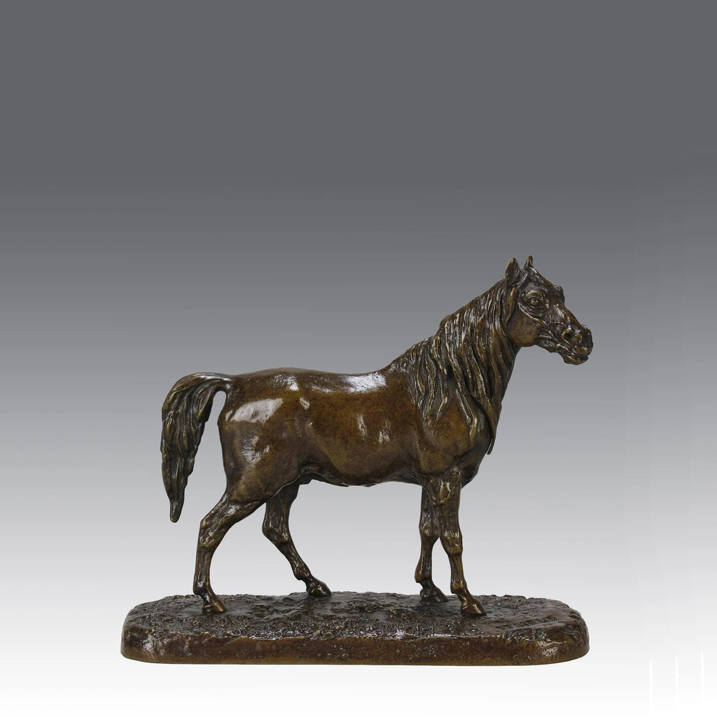 Antique Bronze Arab Stallion - Pierre-Jules Mêne - Hickmet Fine Art