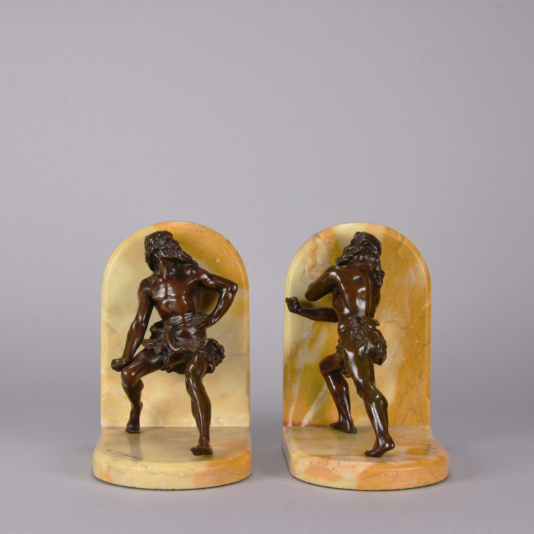 "Muscular Men Bookends" by Jean Gregoire