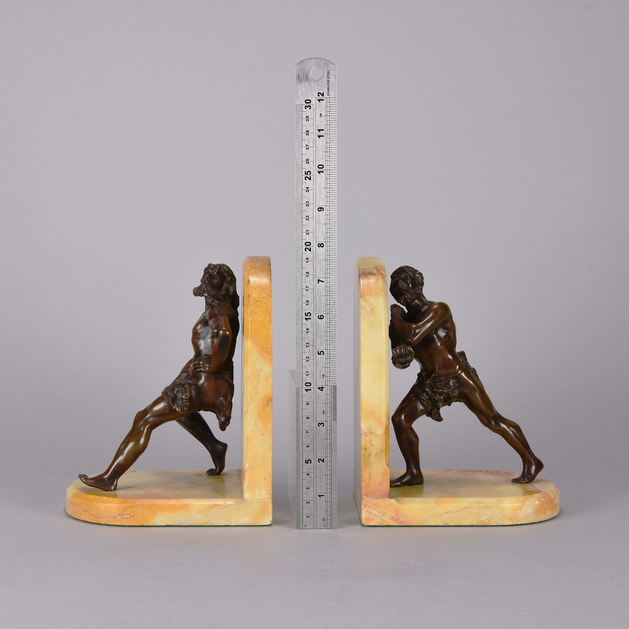 "Muscular Men Bookends" by Jean Gregoire