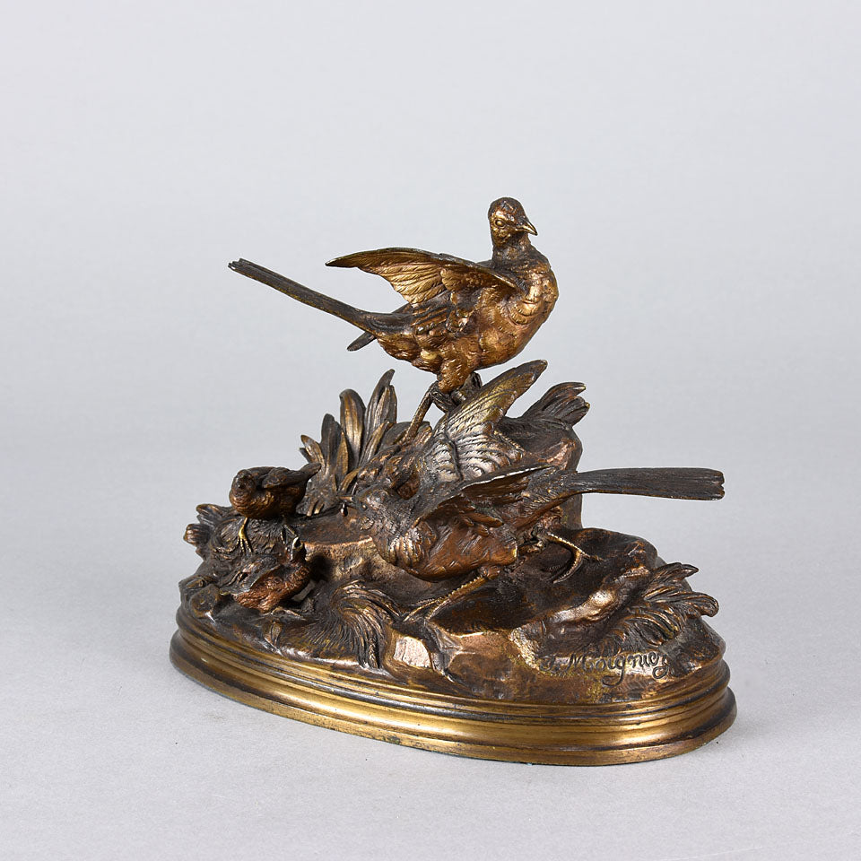 Moigniez Bronze - Bronze Bird Family - Hickmet Fine Arts
