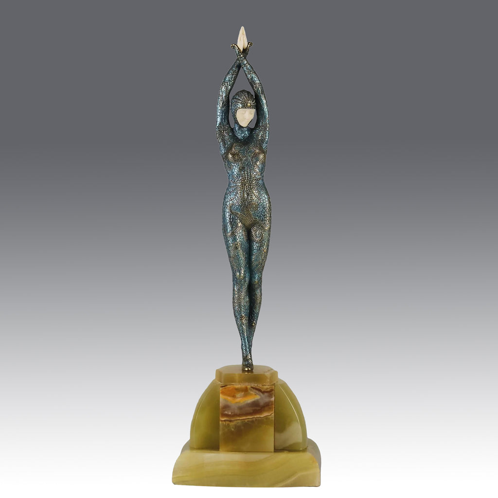 Chiparus Starfish- Art Deco Bronze Lady - Hickmet Fine Arts
