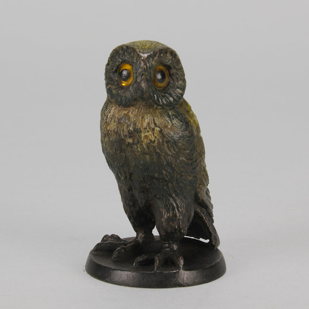 Antique Bronze Owl - Vienna Bronze - Hickmet Fine Arts
